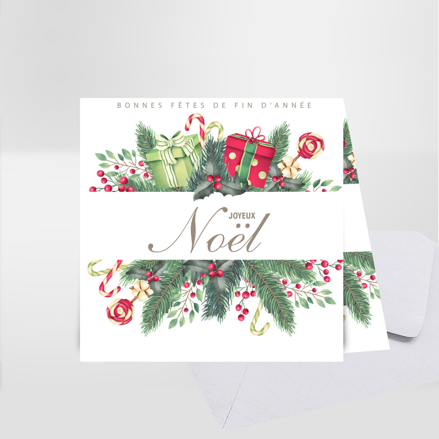 Carte gratuite bonne fêtes de fin d'année et Joyeux Noël